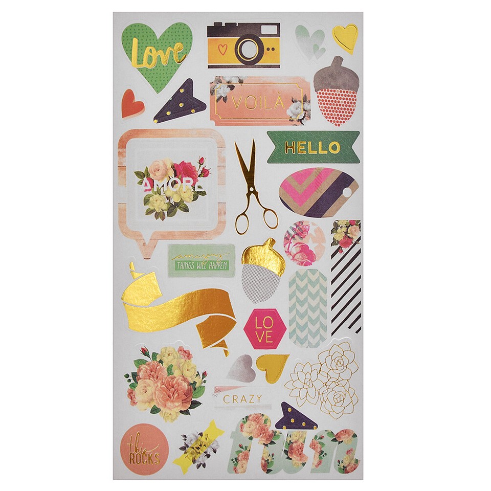 Love Stickers Scrapbooking DIY Crafts Card Journaling Project Label ...