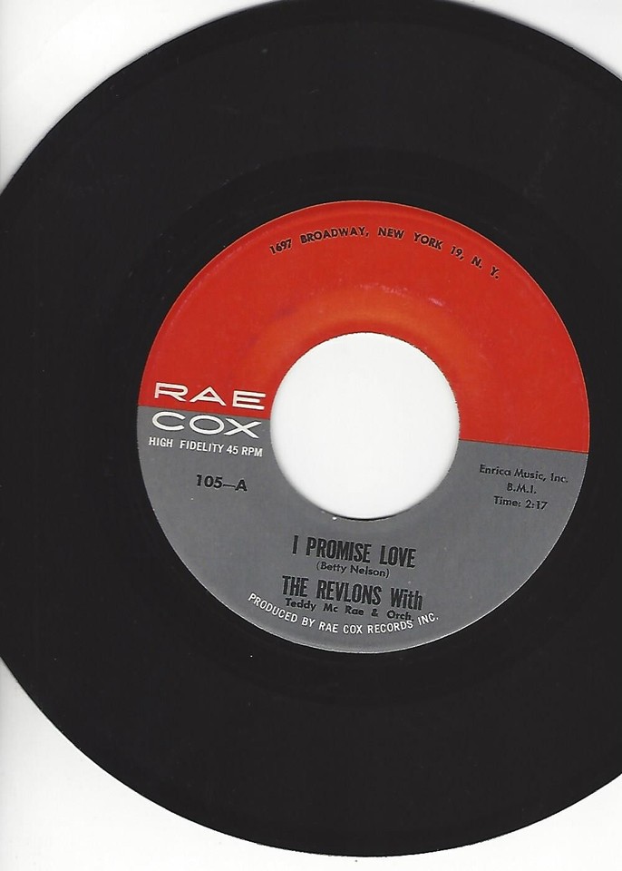R& B/DOO WOP - THE REVLONS- "THIS RESTLESS HEART"/"I PROMISE LOVE"- RAE ...
