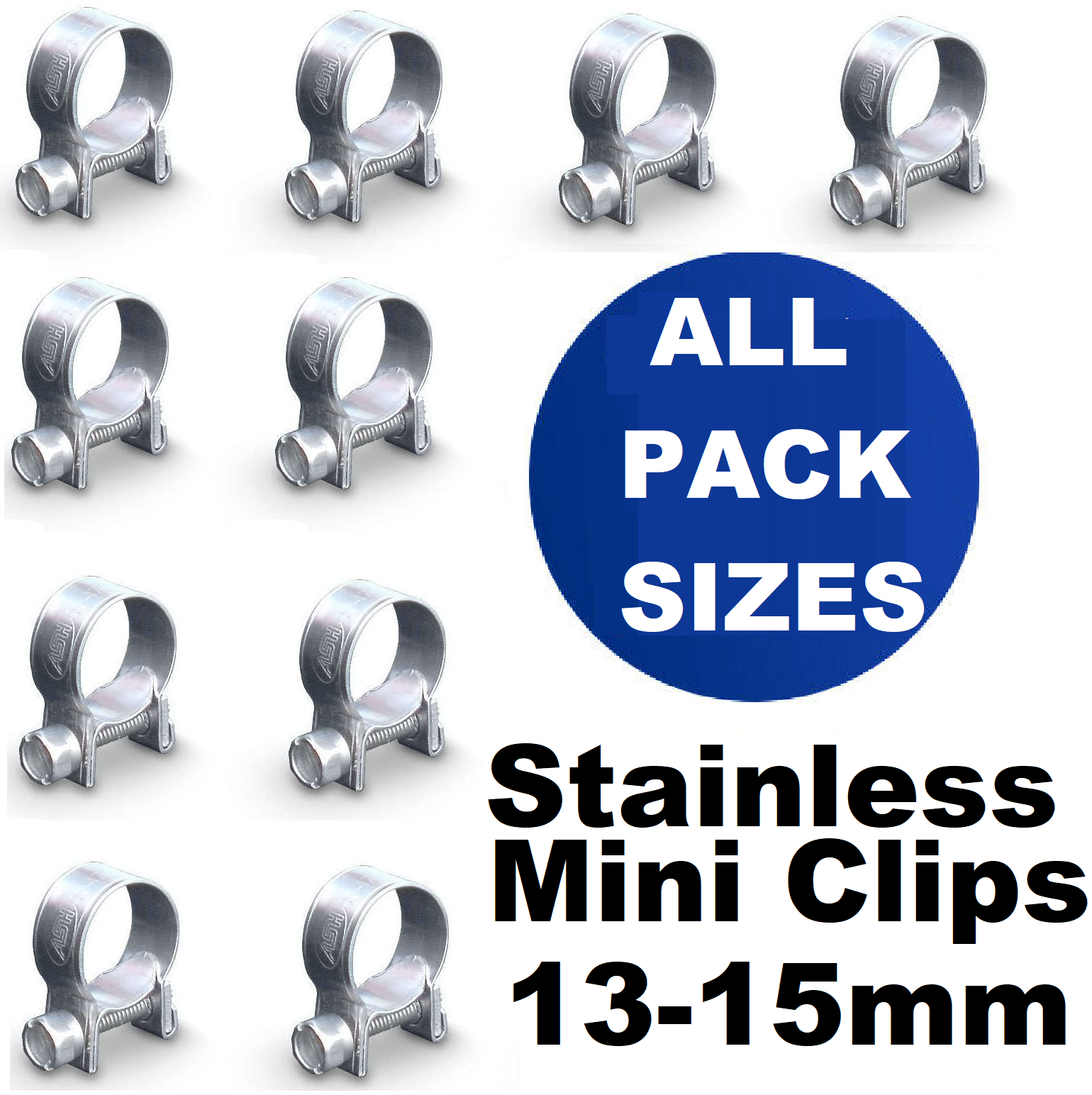 Mini Hose Jubilee HOSE Clip Stainless Clamp Fuel Line Petrol Pipe ...