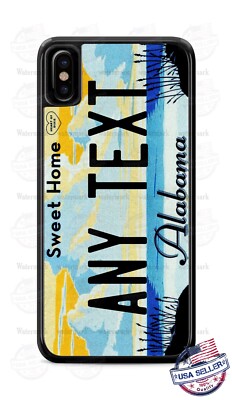 Alabama State Vintage License Plate Phone Case For iPhone 14 Samsung ...