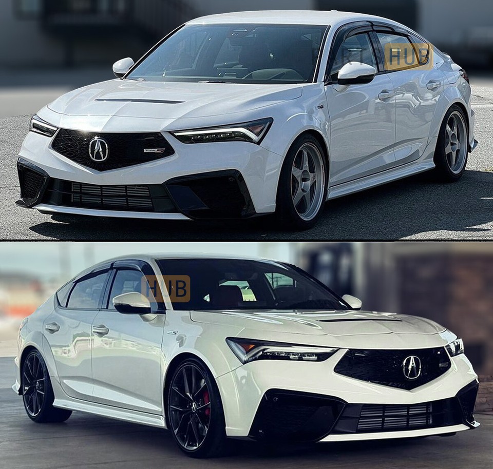 For 2023-2026 Acura Integra DE4 DE5 JDM Wavy Mugen Style Window Visor ...