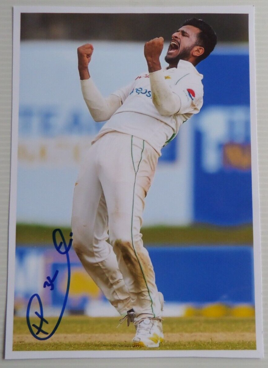 HASAN ALI PAKISTAN CRICKET, AUTOGRAPHED 7 X 5 PHOTOGRAPH. | eBay