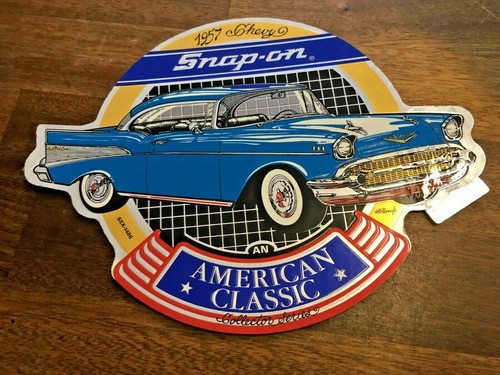 Snap-On Tool Box Reflective Vintage 1957 Chevy Sticker Genuine 7in Wide ...