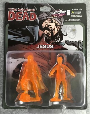 The Walking Dead JESUS & WALKER Orange Mini Figure Skybound Con ...