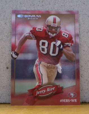 AUCTION 549 - FOOTBALL CARD JERRY RICE 49ers DONRUSS 2000 | eBay