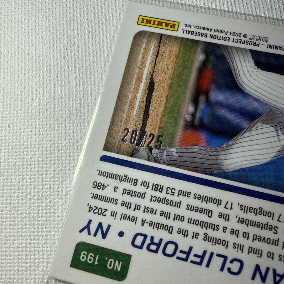 2024 Panini Prospect Edition RYAN CLIFFORD AUTO /25 #199 | eBay