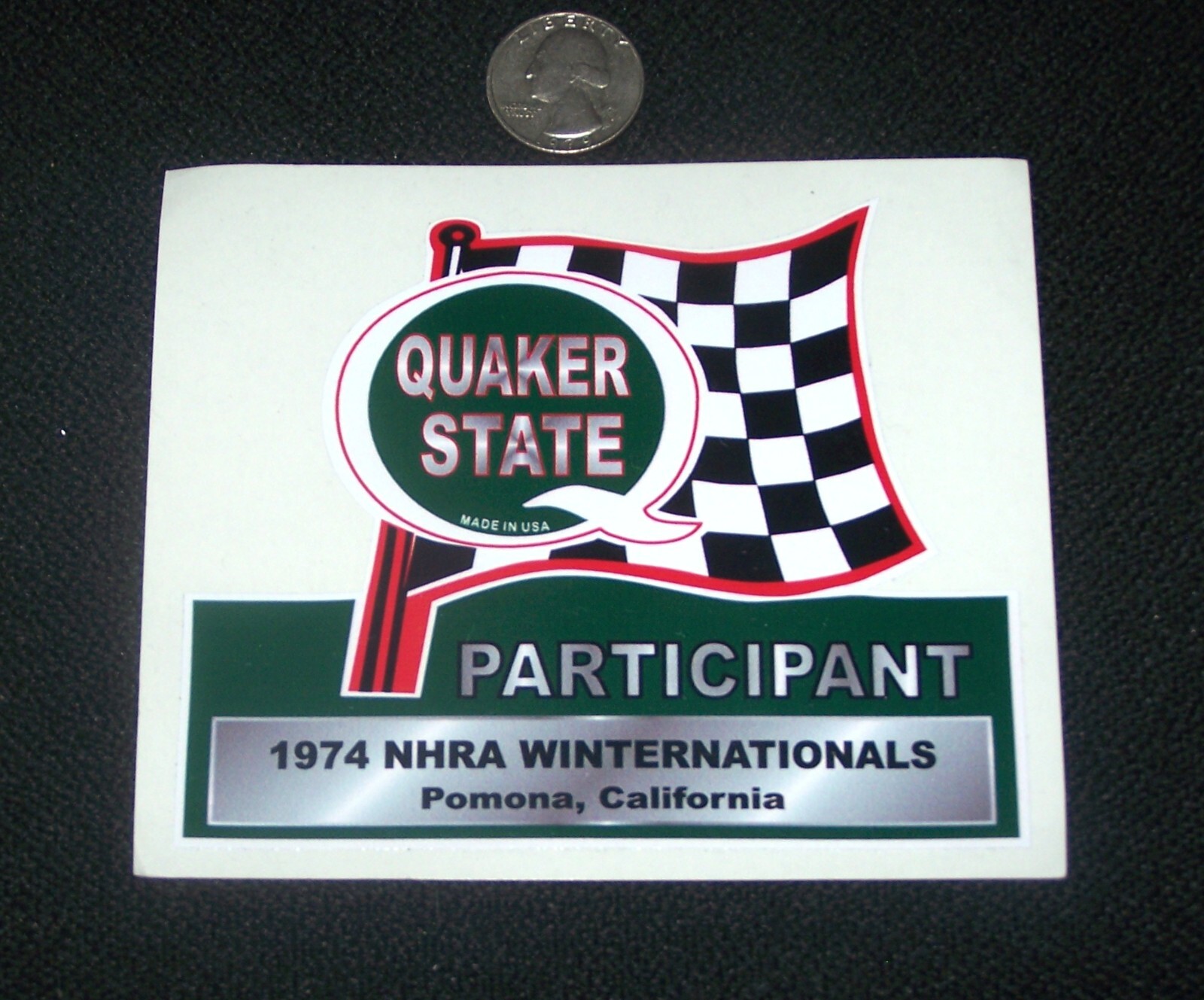 1974 NHRA Winternationals - Participant - Sticker Hot rod NASCAR Drag ...