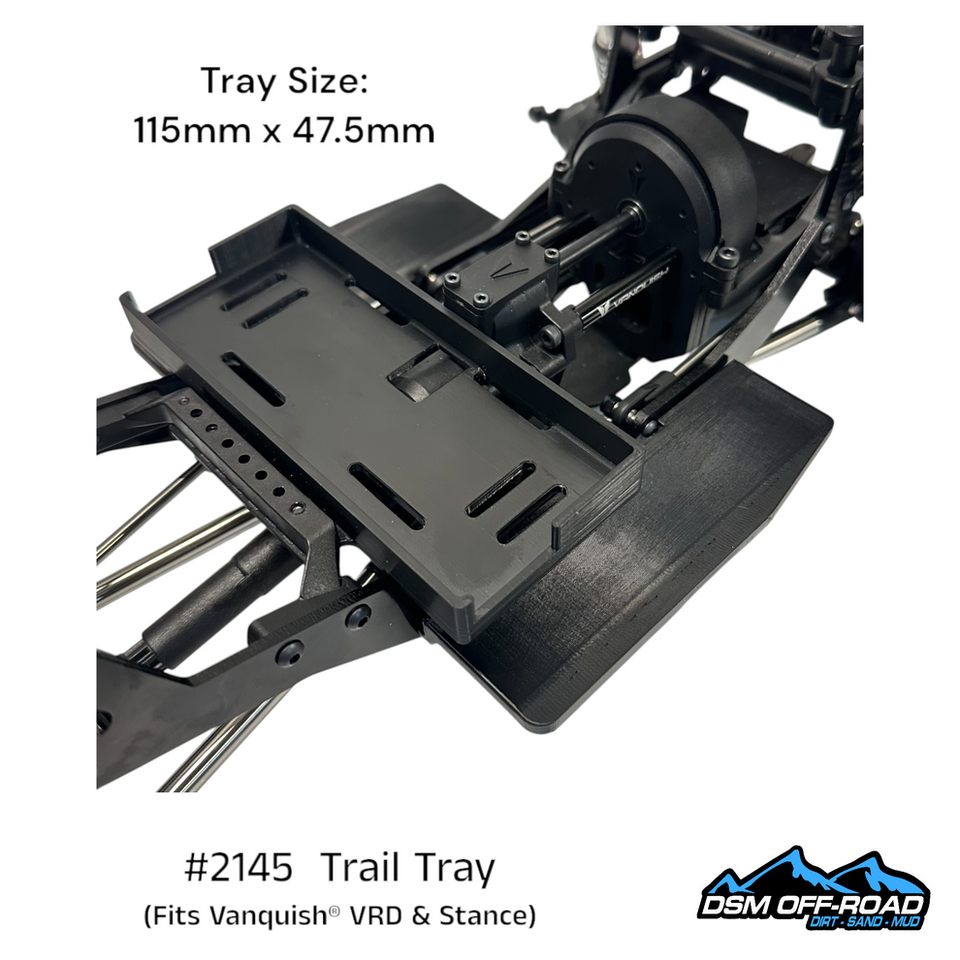 Trail Tray Large Battery Tray for Vanquish VRD Carbon, Kit & Stance | eBay