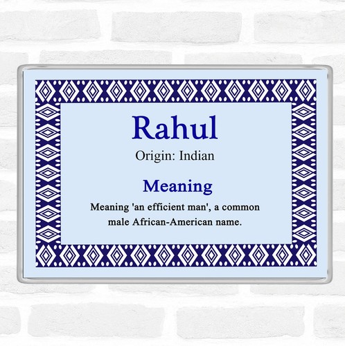 Rahul Name Meaning Jumbo Fridge Magnet Blue | eBay