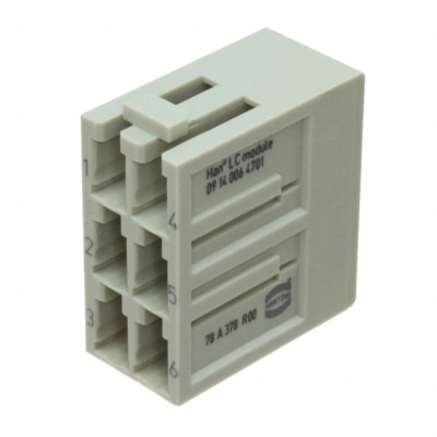 09140064701, Harting, Han LC male module for 6 LC contacts | eBay