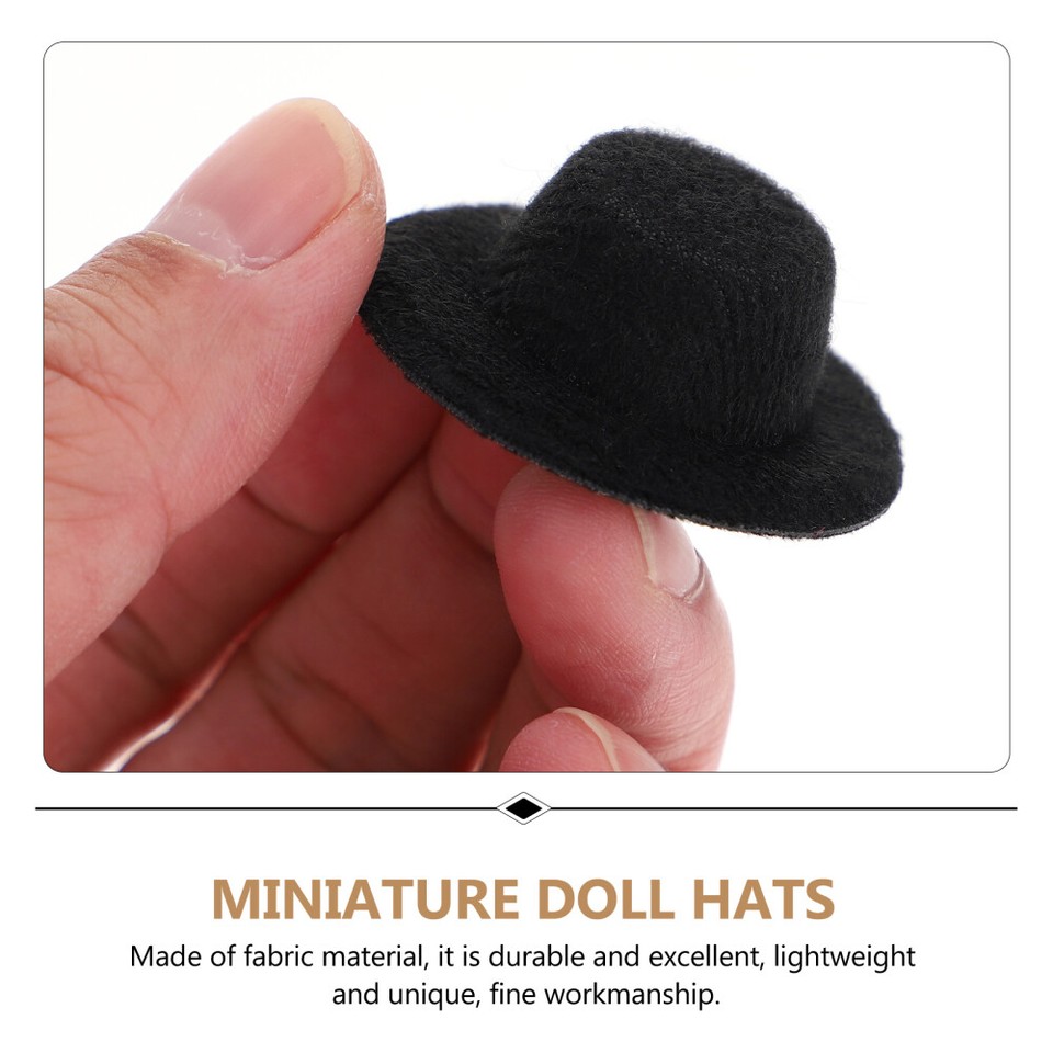 20 Pcs Mini Felt Top Hats mini craft hat Fabric Top Hat Mini Witch | eBay