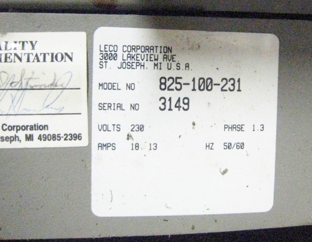 Leco Model 825-100-231 Spectrum System 2000 Variable Speed Polishing ...