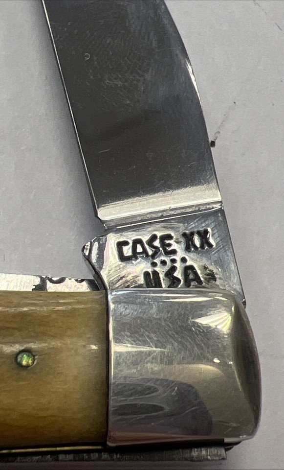Case XX USA 4 Dot Pocketknife 5254 2-Blade Genuine Stag 19080's Era | eBay