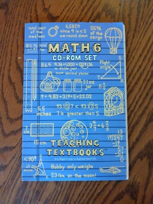Teaching Textbooks Math 6 - Cd Rom Set (4 Disc Set) | eBay