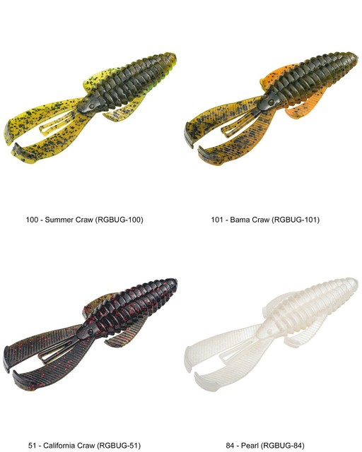 Strike King Rage Tail DB Structure Bug Swampwater Blue for sale online ...