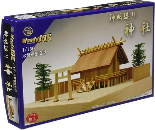 Woody JOE 1/150 Shinmei style Shrine wooden model assembly kit H125mm ...