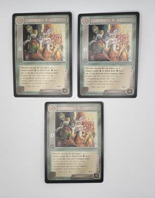 MIDDLE-EARTH CCG MECCG GREAT RUSE THE WHITE HAND TWH x3 UNCOMMON ...