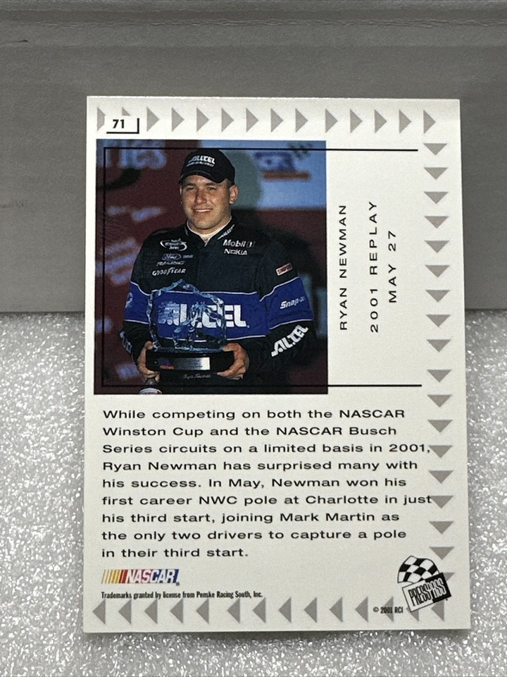 2002 Press Pass #71 Ryan Newman NASCAR RC Rookie Card | eBay