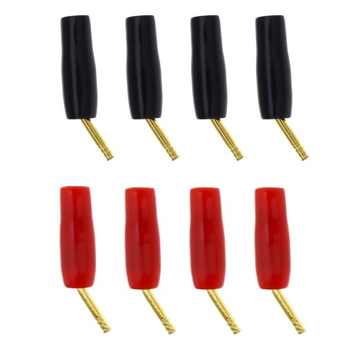 8Pcs 2mm Speaker Bent Pin Banana Plug Jack Cable Connector For Most ...