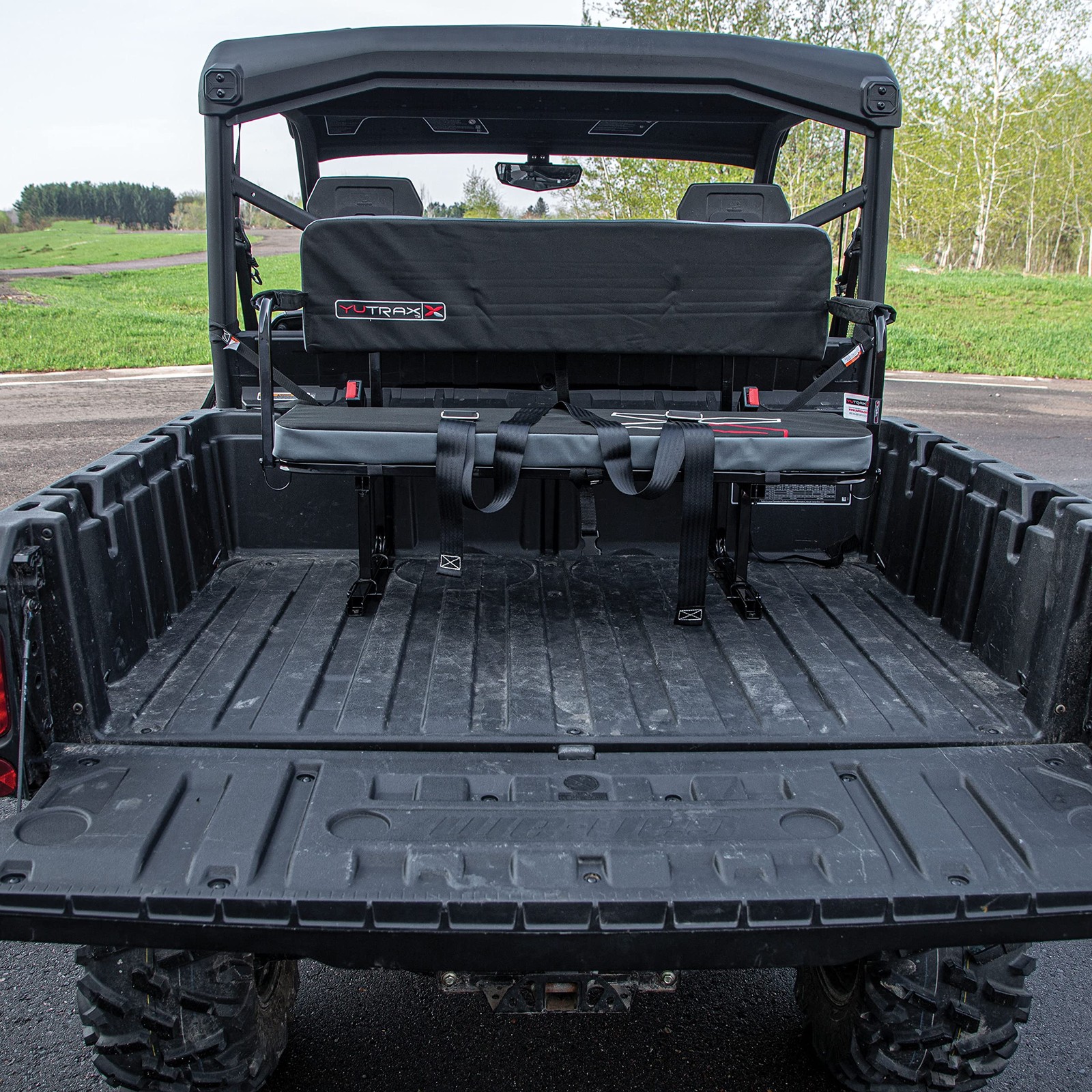 UTV Jump Seat Flip Up Universal Mount Cushioned Padded Rear Facing ...