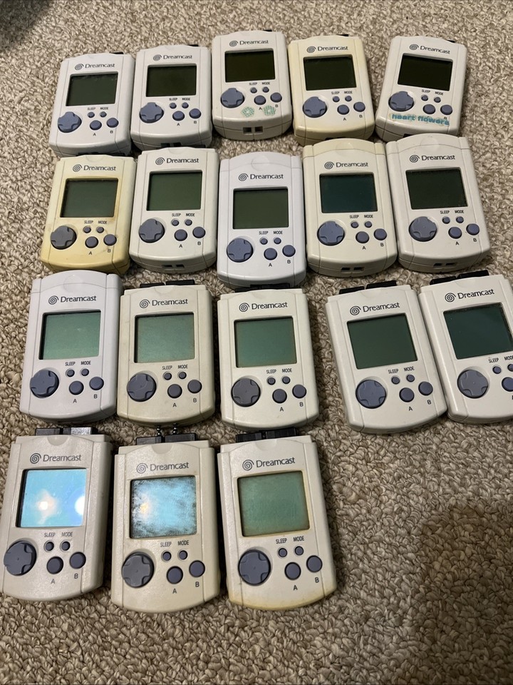 Official OEM Sega Dreamcast VMU MemoryCard HKT-7000 White Japan import ...