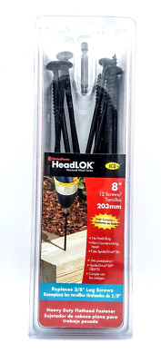 8 in. Heavy Duty Flathead 12 Structural Wood Screws FastenMaster ...