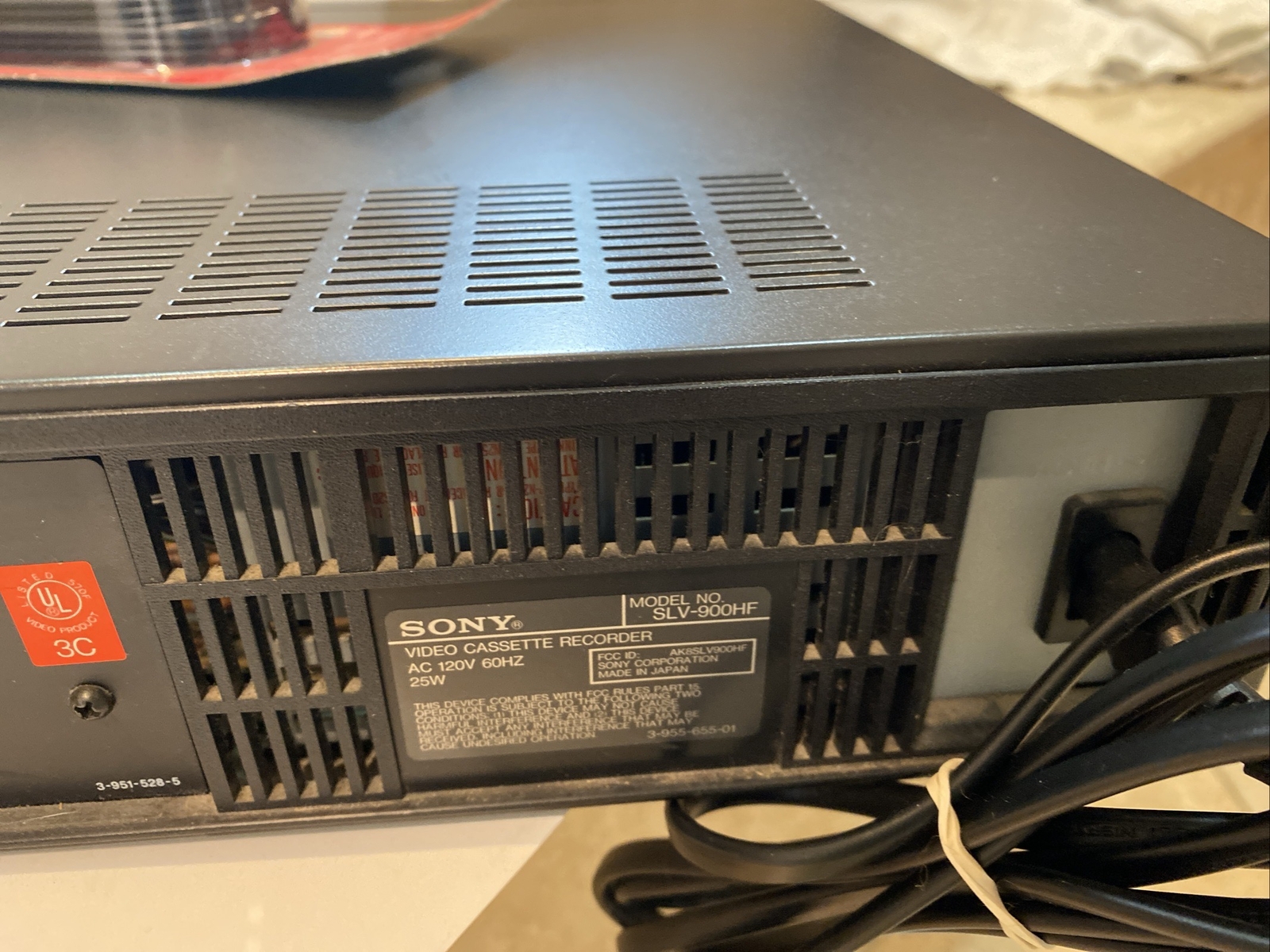 Sony SLV-900HF VCR APC Video Flying Erase Head Cassette Recorder PARTS ...