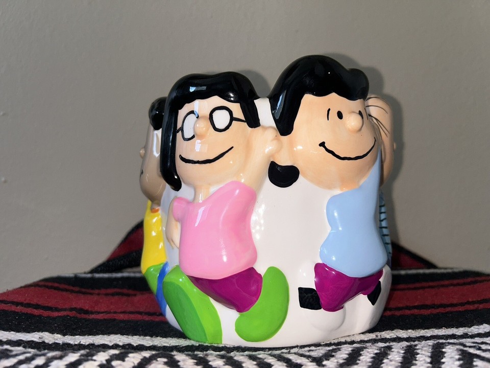 PEANUTS Charlie Brown & The Gang CERAMIC COOKIE JAR WAL-MART EXCLUSIVE ...