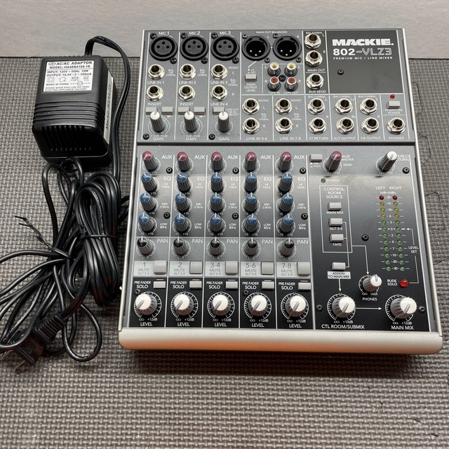 Mackie 802 Vlz3 8 Channel Compact Audio Mixer for sale online | eBay