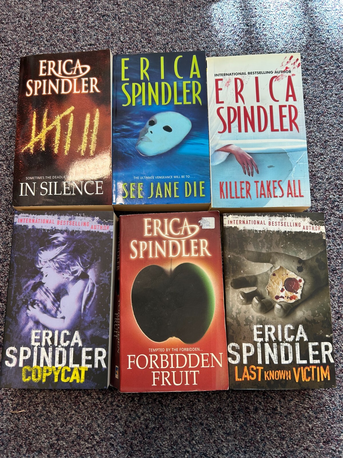 Erica Spindler 6 Book Bundle See Jane Die / CopyCat / Killer Takes All ...