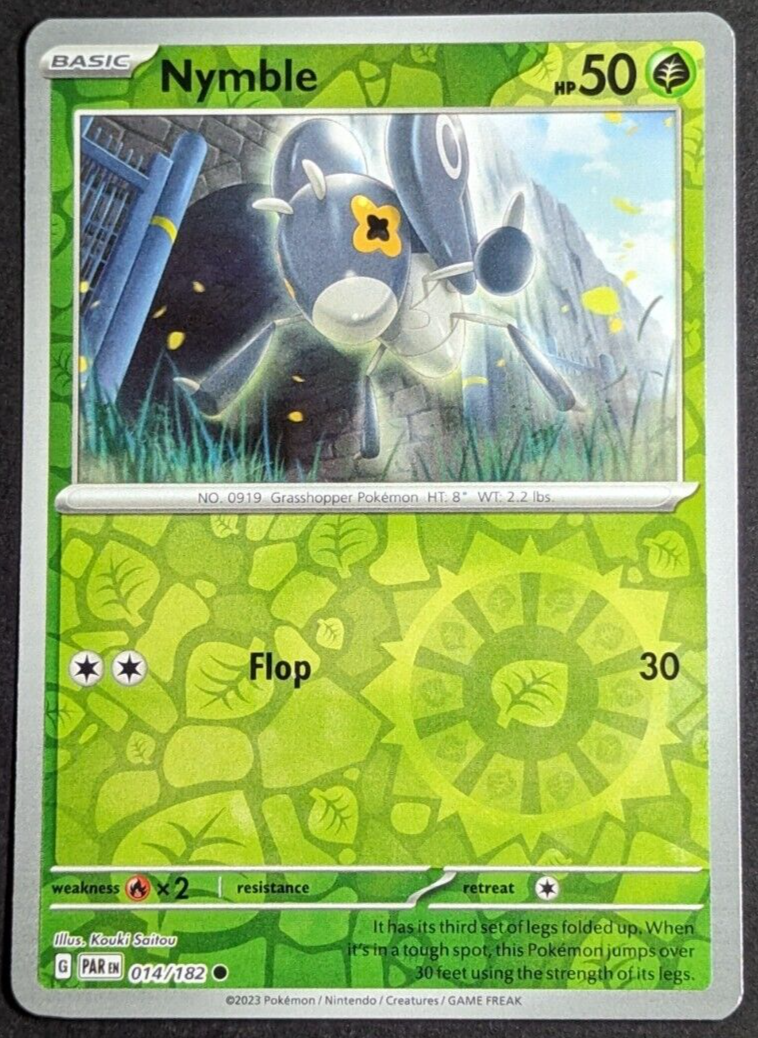 Nymble Reverse Holo NM 014/182 Paradox Rift Pokemon Card | eBay