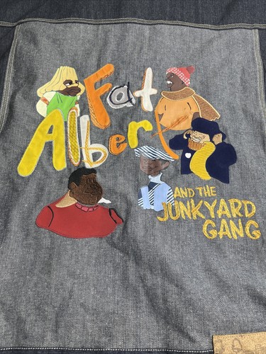FUBU Platinum Fat Albert and the Junk Yard Gang Denim 2XL Jacket Button ...