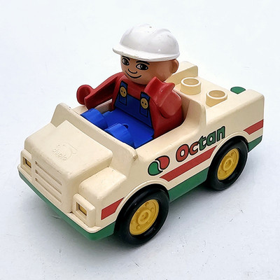 LEGO Duplo Vehicle Set Octan Auto With Firefighter Figure Worker ...