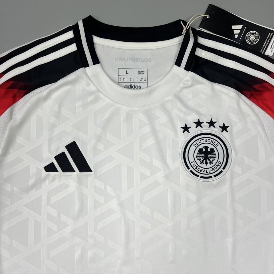 Germany Team Jersey 2024 Home Soccer Shirt Adidas IP8139 White Mens ...