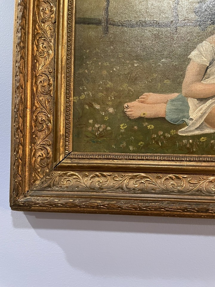 Herman Seeger Antique Oil Painting Signed 1898. | eBay