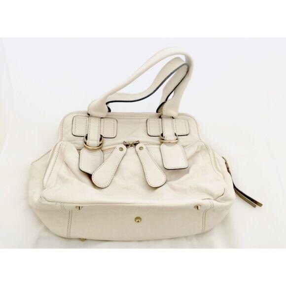 Chloe Bay bag in cream leather - Gem