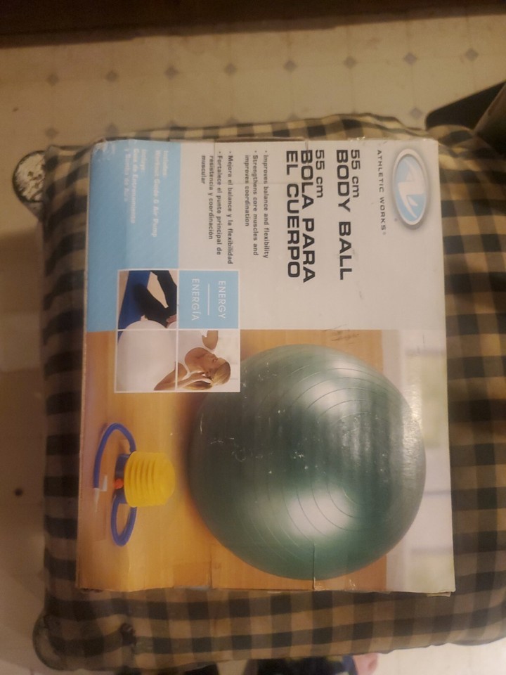Athletic Works Exercise Ball 55cm Body Ball With Pump NIB | eBay