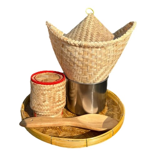 THAI LAO STICKY RICE COOKER BAMBOO BASKET KIT *PLEASE READ * | eBay