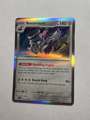 Revaroom 142/198 Scarlet and Violet Build and Battle Holo Pokemon Card ...