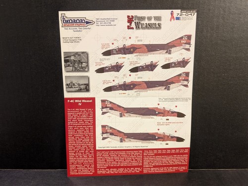 1/72 Two Bobs decals First of the Weasels (F-4C Phantom Wild Weasel IV ...