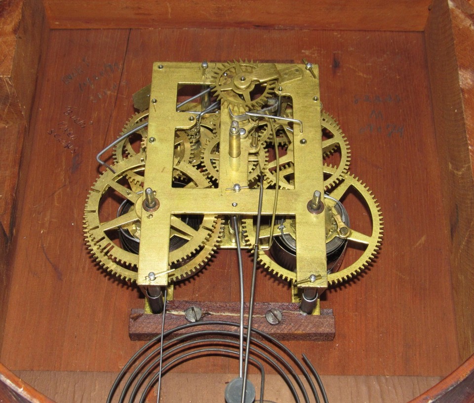 Antique Atkins Ripple Top Octagon Regulator Wall Clock 8-Day, Time ...
