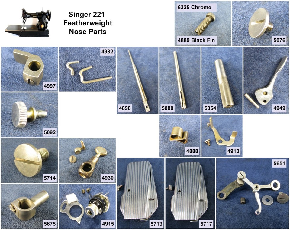 Singer Featherweight Sewing Machine 221 - Choose Your Parts! Free Ship ...