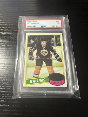 1980 Topps Ray Bourque RC PSA 7 HOF 🔥 | eBay
