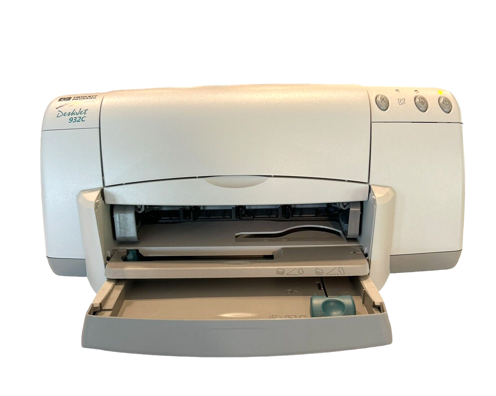 HP Deskjet 932C Color Inkjet Printer Original Box Power Cord CD No Ink ...