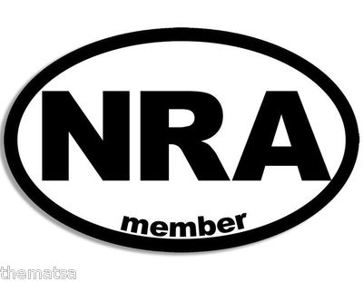 NRA MEMBER 5" HELMET CAR BUMPER STICKER DECAL MADE IN USA | eBay