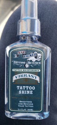 NEW Tat Jacket Tattoo Science Tattoo Maintenance Tattoo Shine 3.4 fl oz ...