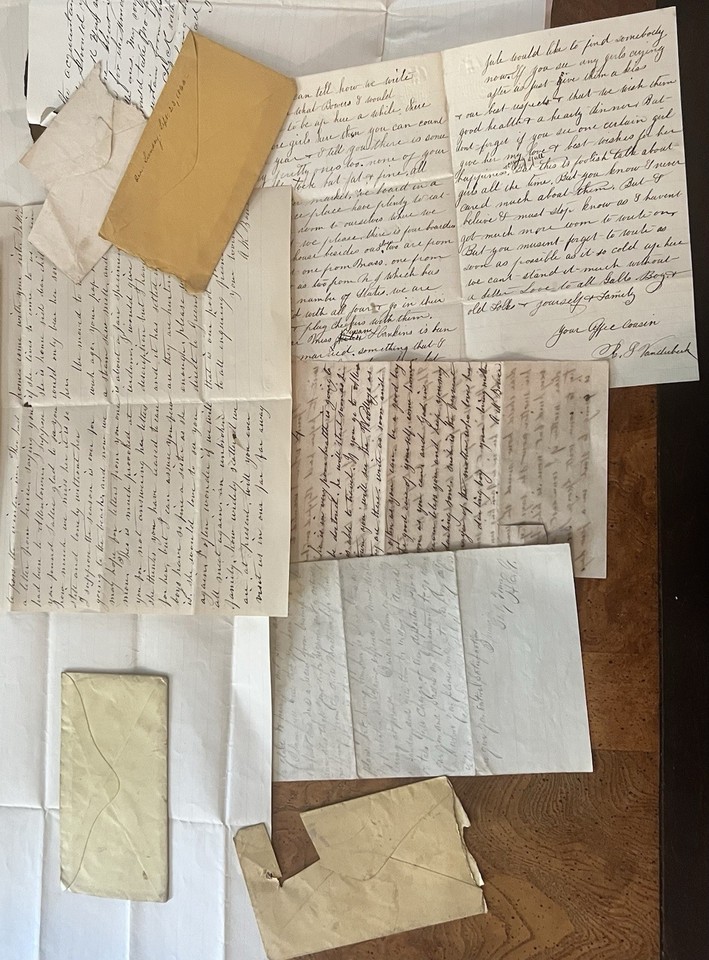 Lot (15) Signed Personal Letters/Correspondence Dating 1861-1869, + 11 ...