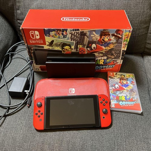 Nintendo Switch Red Super Mario Odyssey Set | eBay
