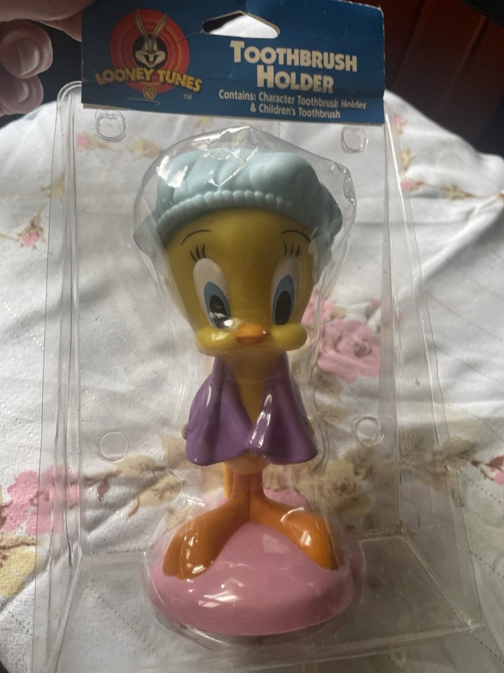 Looney Tunes Tweety Bird Toothbrush Holder Warner Brothers 1997 NWT | eBay