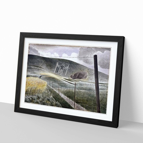 Eric Ravilious Wilmington Giant Framed Wall Art Canvas Poster Print ...